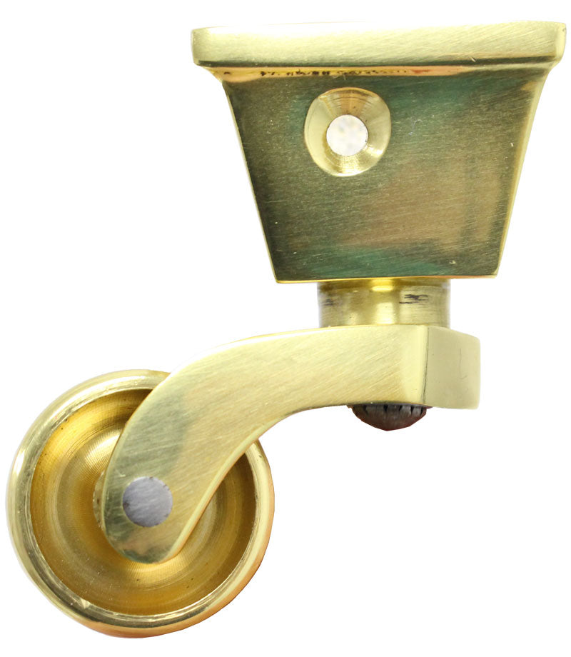 Brass Castor Square Cup (Small Sizes) – Heritage Components