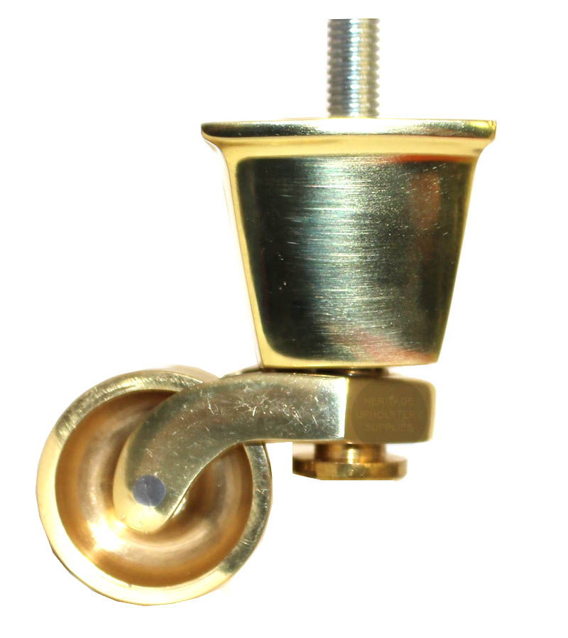 Brass Castor Square Cup with Threaded Bolt | Furniture Castors ...