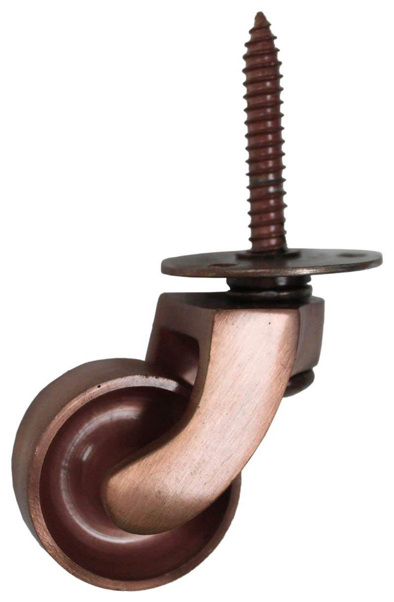 Copper Screw Castor | Cabinet Castors – Heritage Components